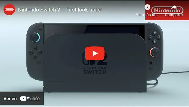 Nintendo anuncia Switch 2